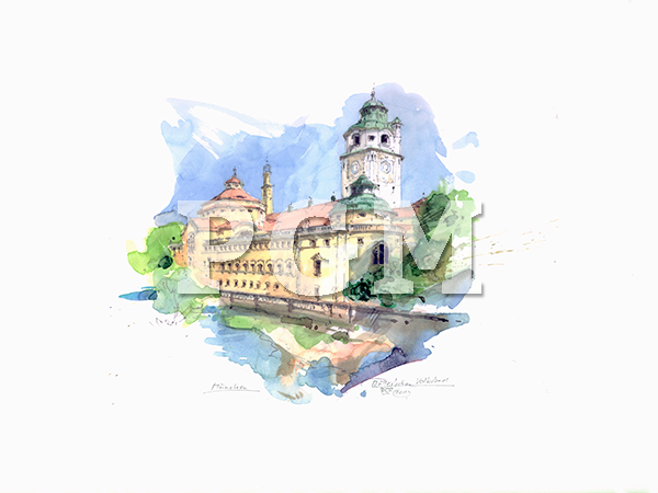 Robert C. Rore Müller'sches Volksbad | Poster Galerie München